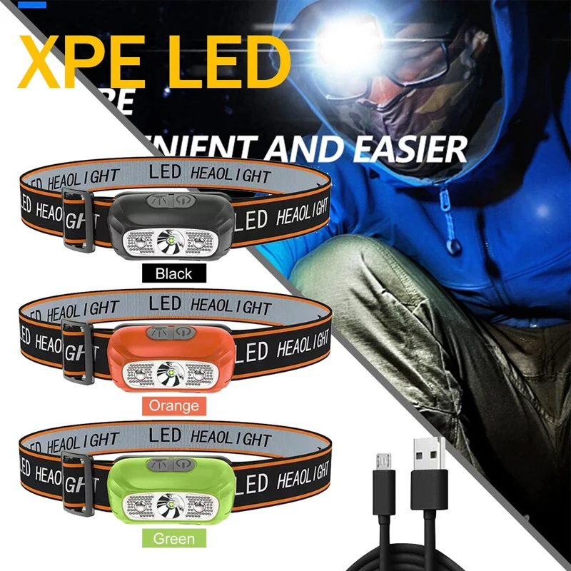 Portable-Smart-Sensing-Usb-Rechargeable-Headlamp-High-Brightness-Night ...