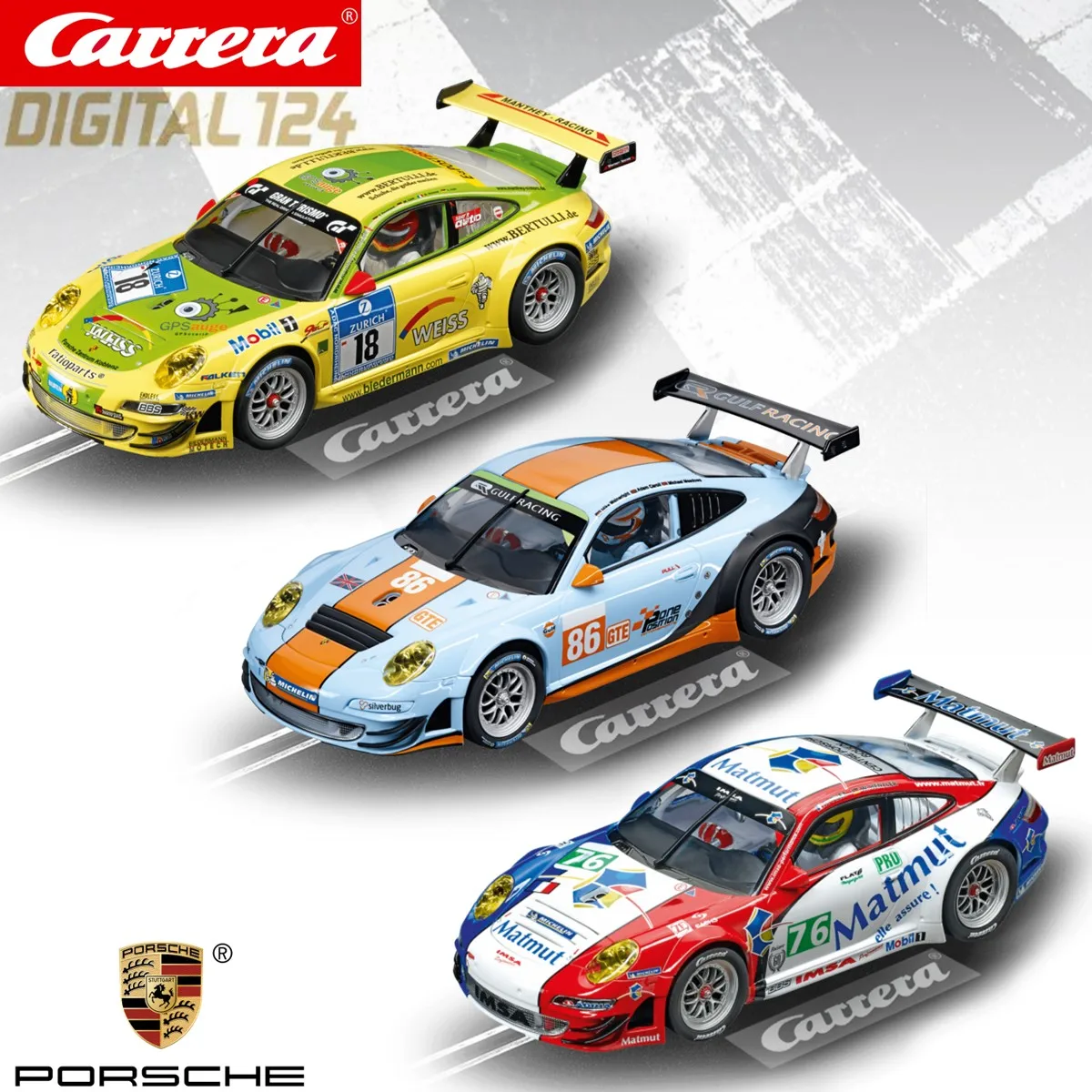Carrera-Slot-Car-Digital124-Porsche-GT3-RSR-23794-Manthey-Racing-23810 ...