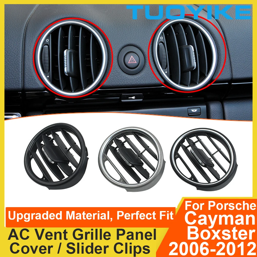 Car Front Dash AC Air Conditioner Vent Grille Outlet Panel Cover Slider ...