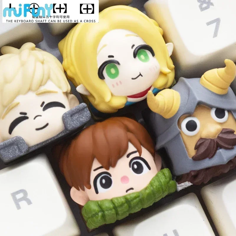 Delicious-in-Dungeon-Keycaps-Cute-Cartoon-Key-Caps-Custom-Original ...