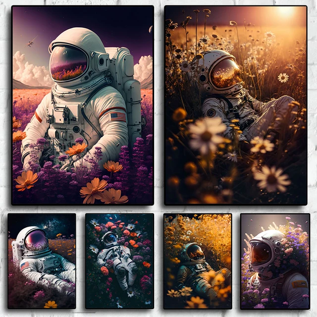 Retro Spaceman Art