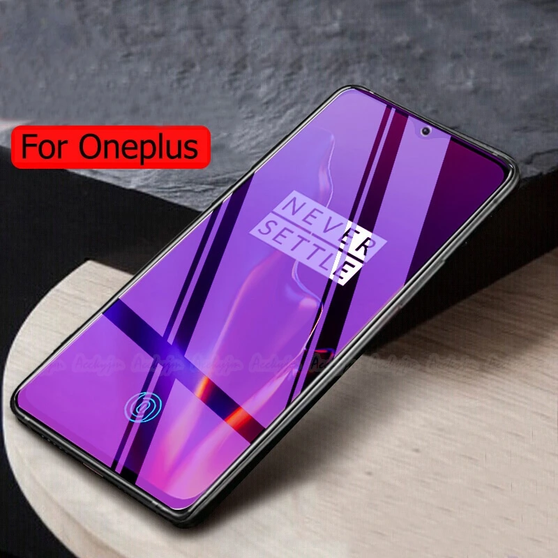 For OnePlus 8T Pro 9 9R 9RT Nord N10 N100 Anti-blue Tempered Glass For ...