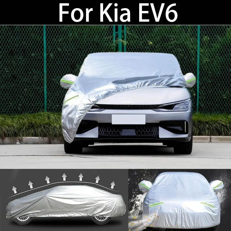 For-Kia-EV6-winter-Car-Cover-Dustproof-Outdoor-Indoor-UV-Snow-Resistant ...