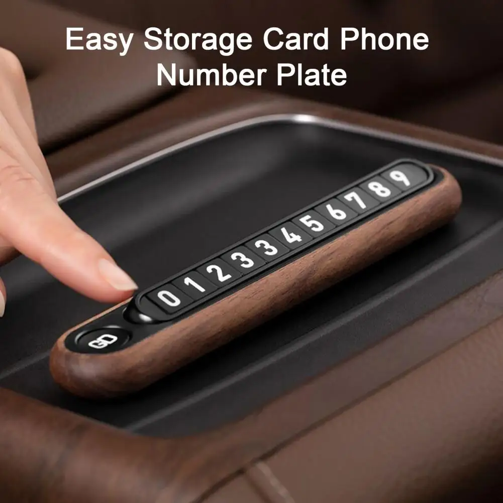 Car-Phone-Number-Plate-Temporary-Parking-One-key-Hide-Number-Luminous ...