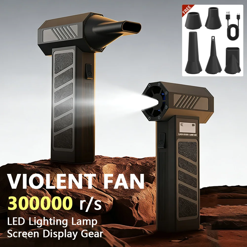 Mini Violent Fan 300000RPM Electric Powerful Air Blower Vacuum Dust ...