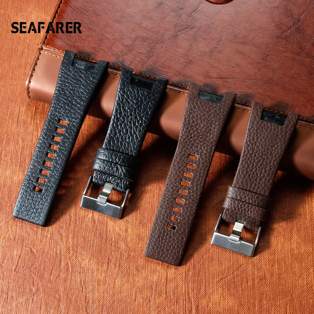 Genuine-leather-bracelet-band-32-18mm-watchstrap-for-diesel-watch-strap ...