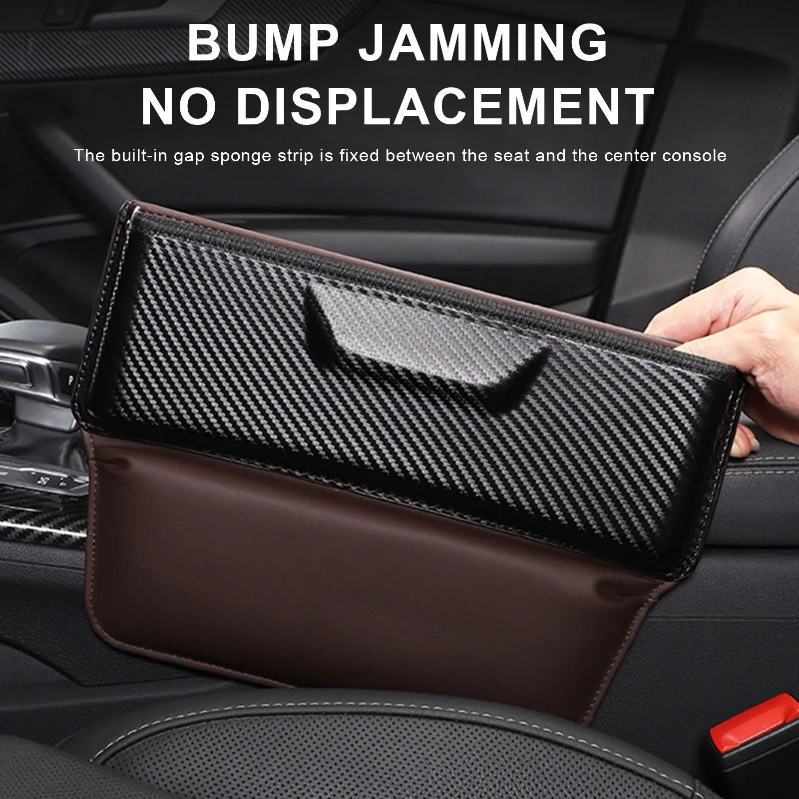 Car-Seat-Slot-Storage-Box-Carbon-Fiber-Grain-Seat-Center-Crevice ...