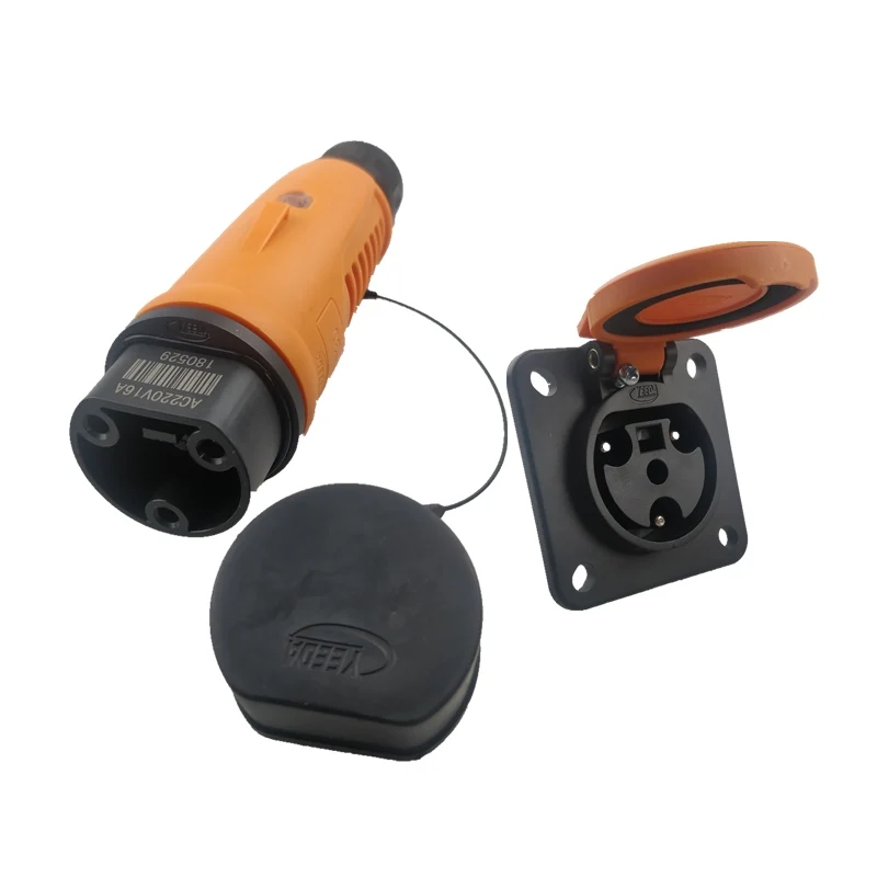 Yeeda-電気充電プラグとソケット、4輪、オレンジ、110-220v、16a、y30 - AliExpress 18