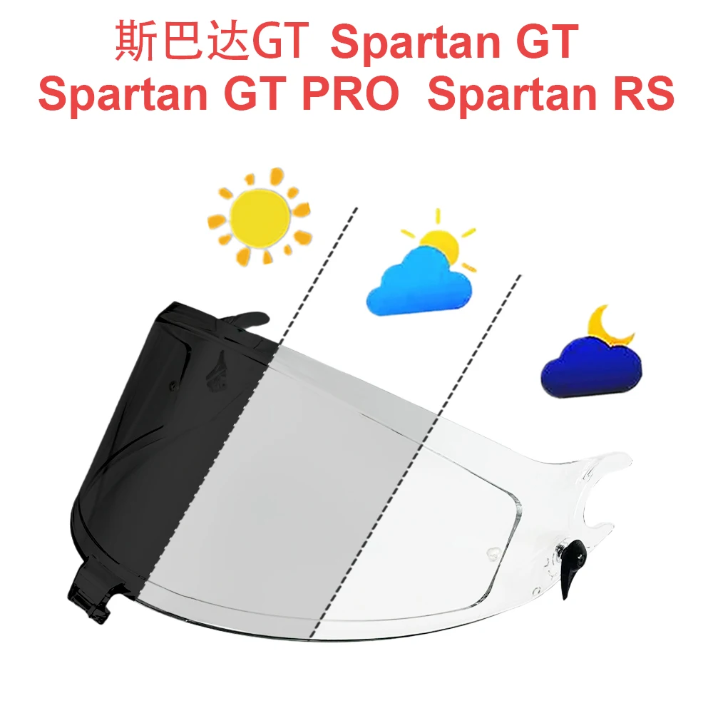 Photochromic Visor for SHARK Spartan GT Spartan GT PRO Spartan RS ...