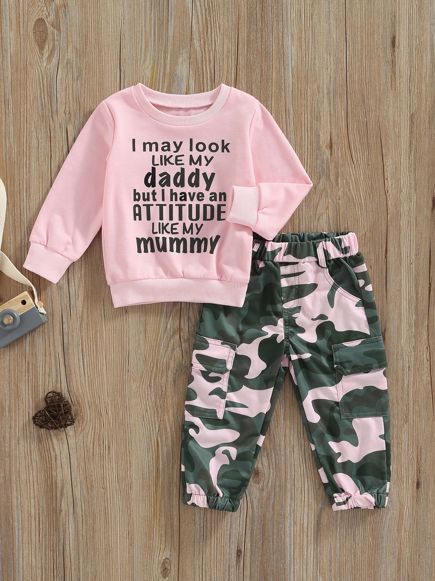 Infant Baby Girl Clothes Camo