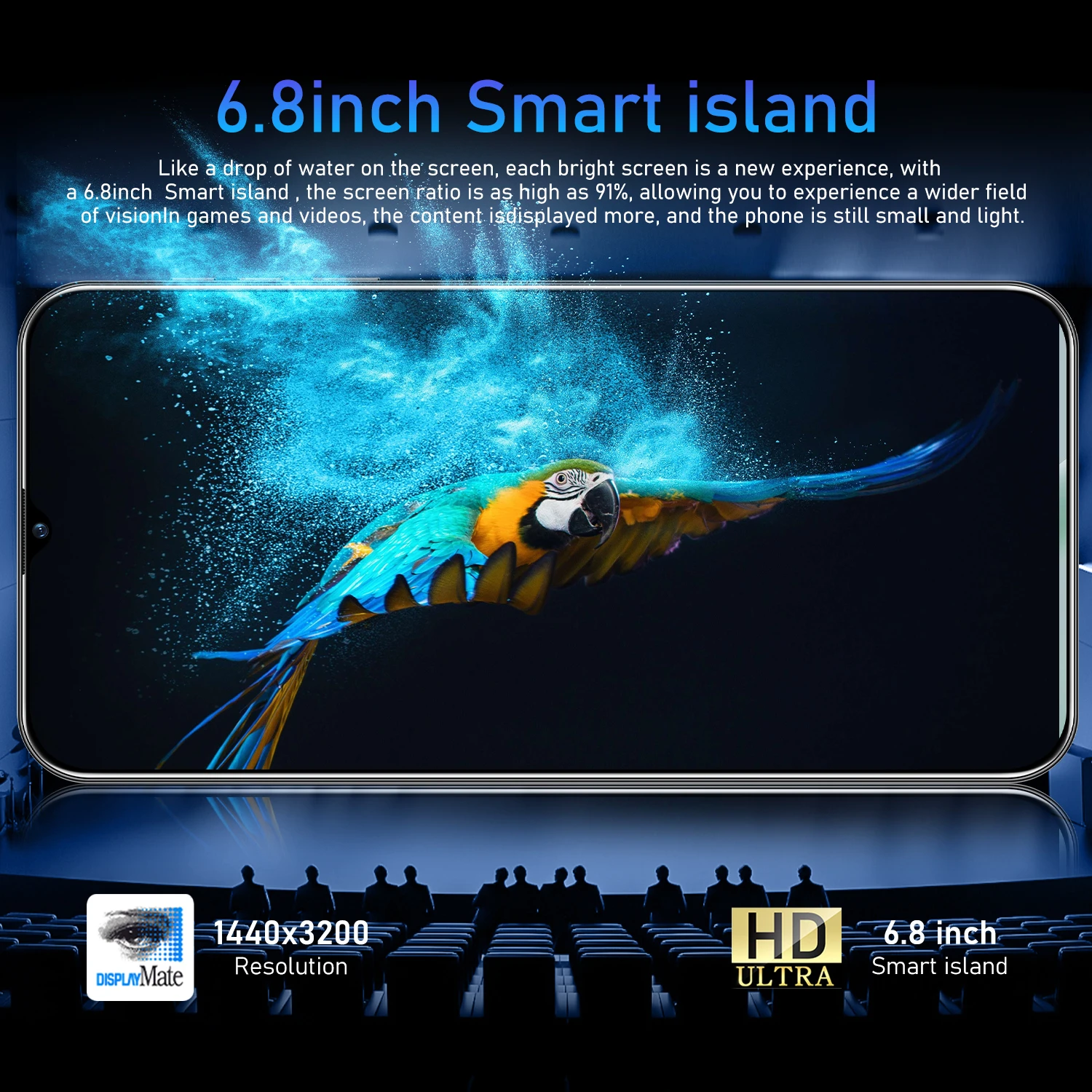 Reno11 Pro 2025 Smartphone 6.8 inch Full Screen 4G/5G Cell Phone 16TB+1TB 6800mAh Mobile Phones ...