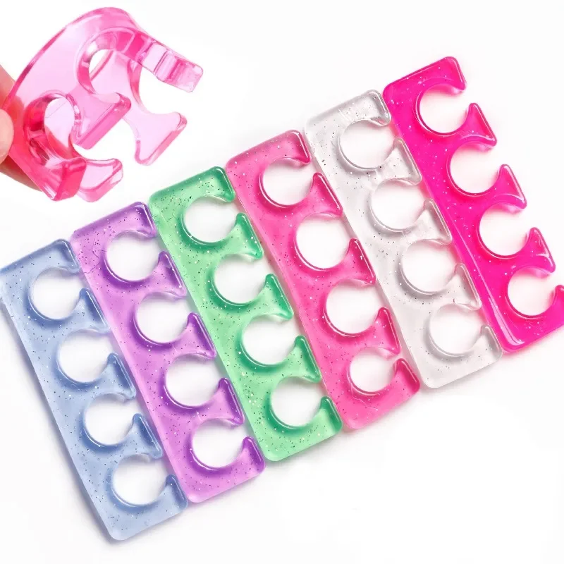 Soft-Silicone-Manicure-Pedicure-Nails-Finger-Separator-Flexible-Finger ...