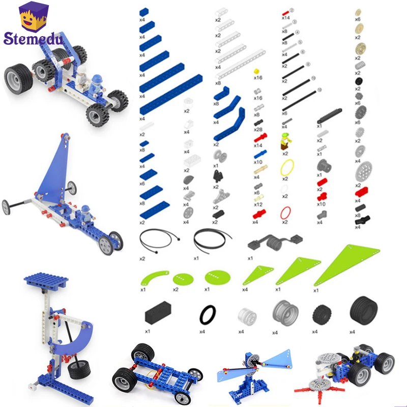 396PCS Technical Building Block Set For Technology MOC 9686 set Educational Learning Building ...