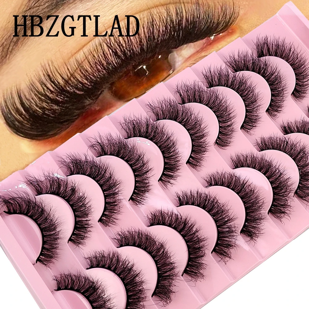 500-1000pairs-3D-mink-Lashes-Natural-Long-False-Eyelashes-Messy-Fluffy ...