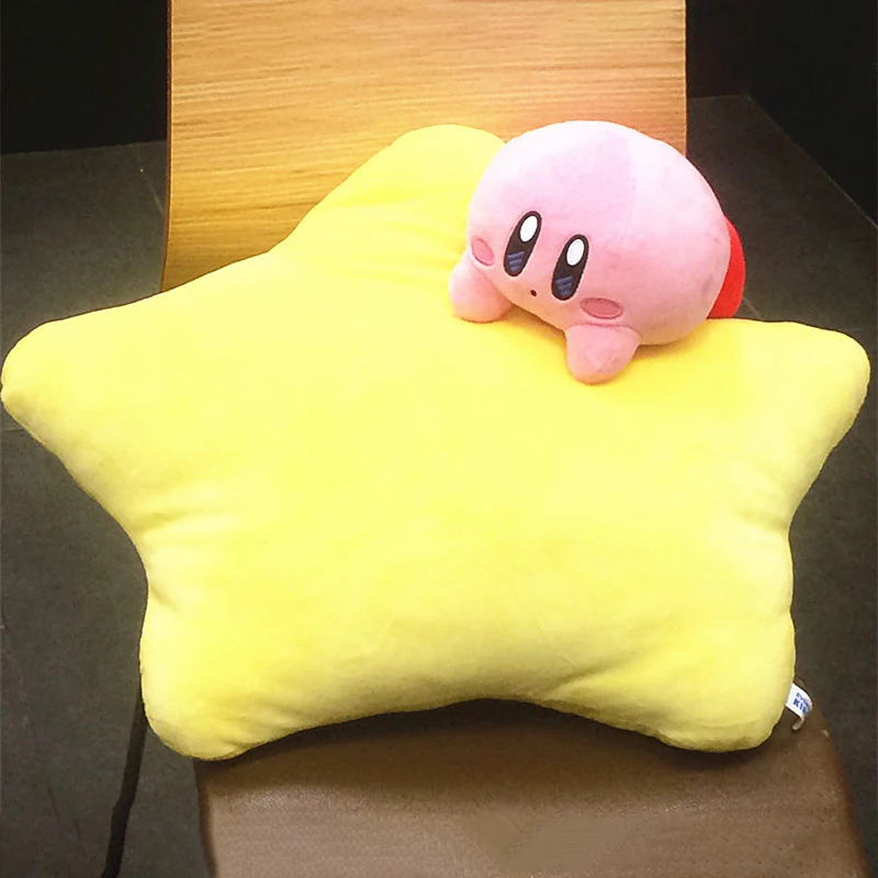 Cartoon Star Kirby Large Kawaii Cushion - KawaiiMerch.com