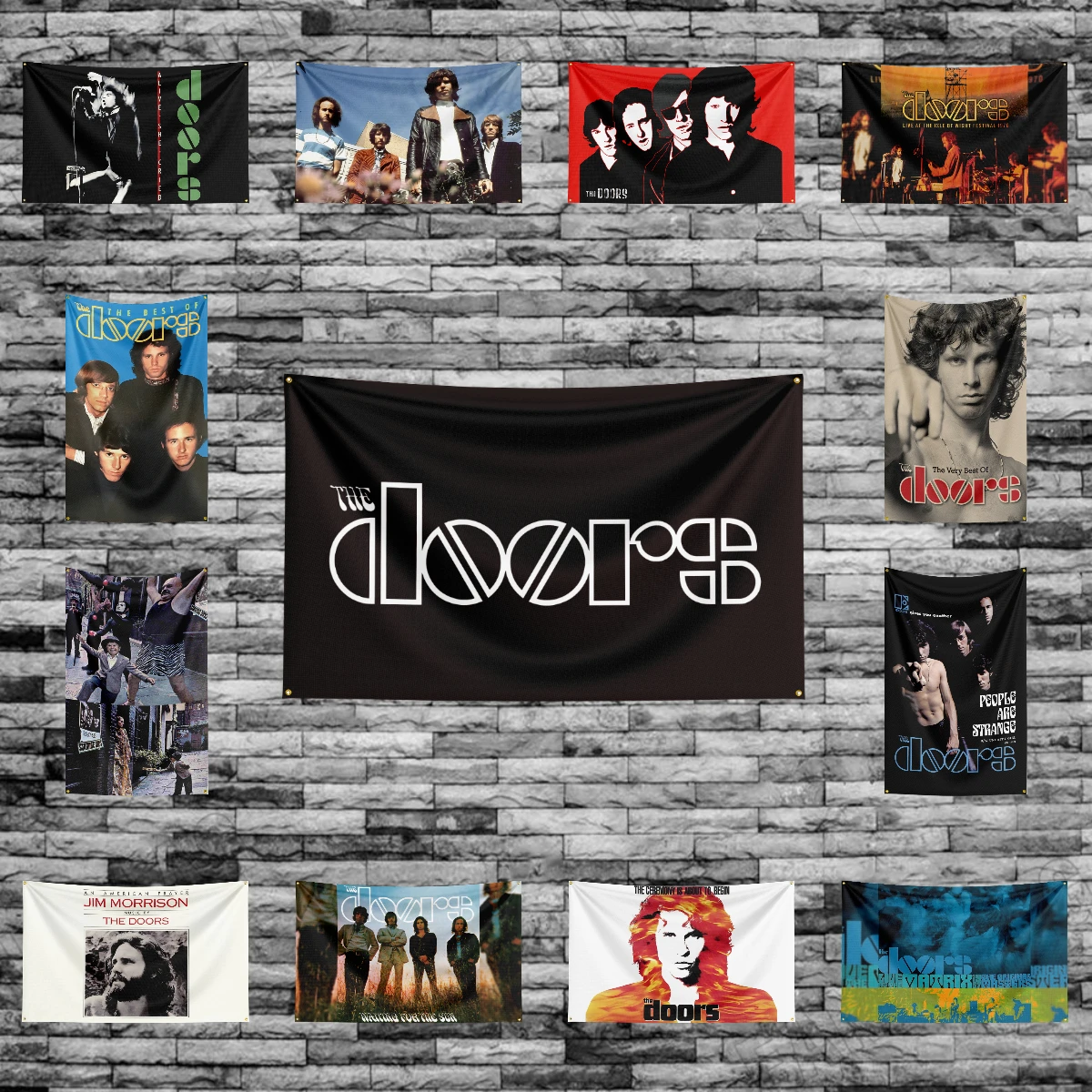 3x5 Ft Heavy Rock Band-D-doorss Flag Polyester Digital Printing Banner ...