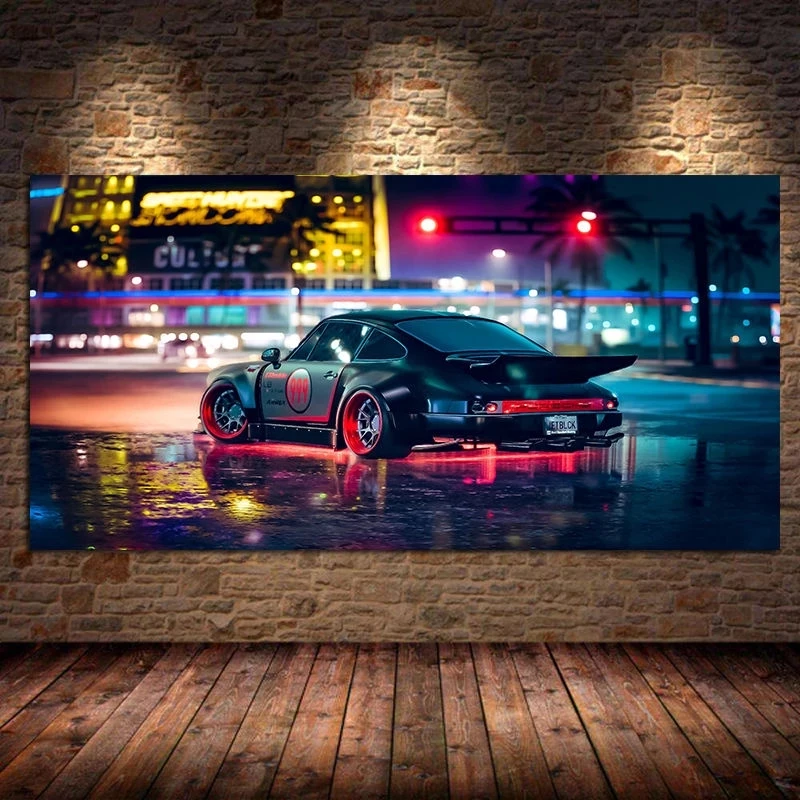Fusion-Art-Racing-Car-Sport-Car-Painting-Canvas-Posters-and-Prints ...