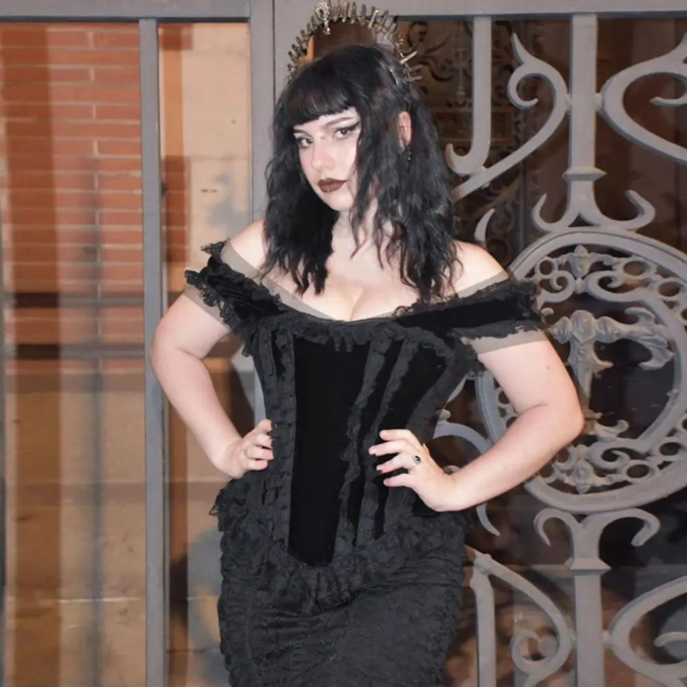 Women-Corset-Lace-Corset-Tops-for-Women-Sexy-Off-Shoulder-Halloween ...