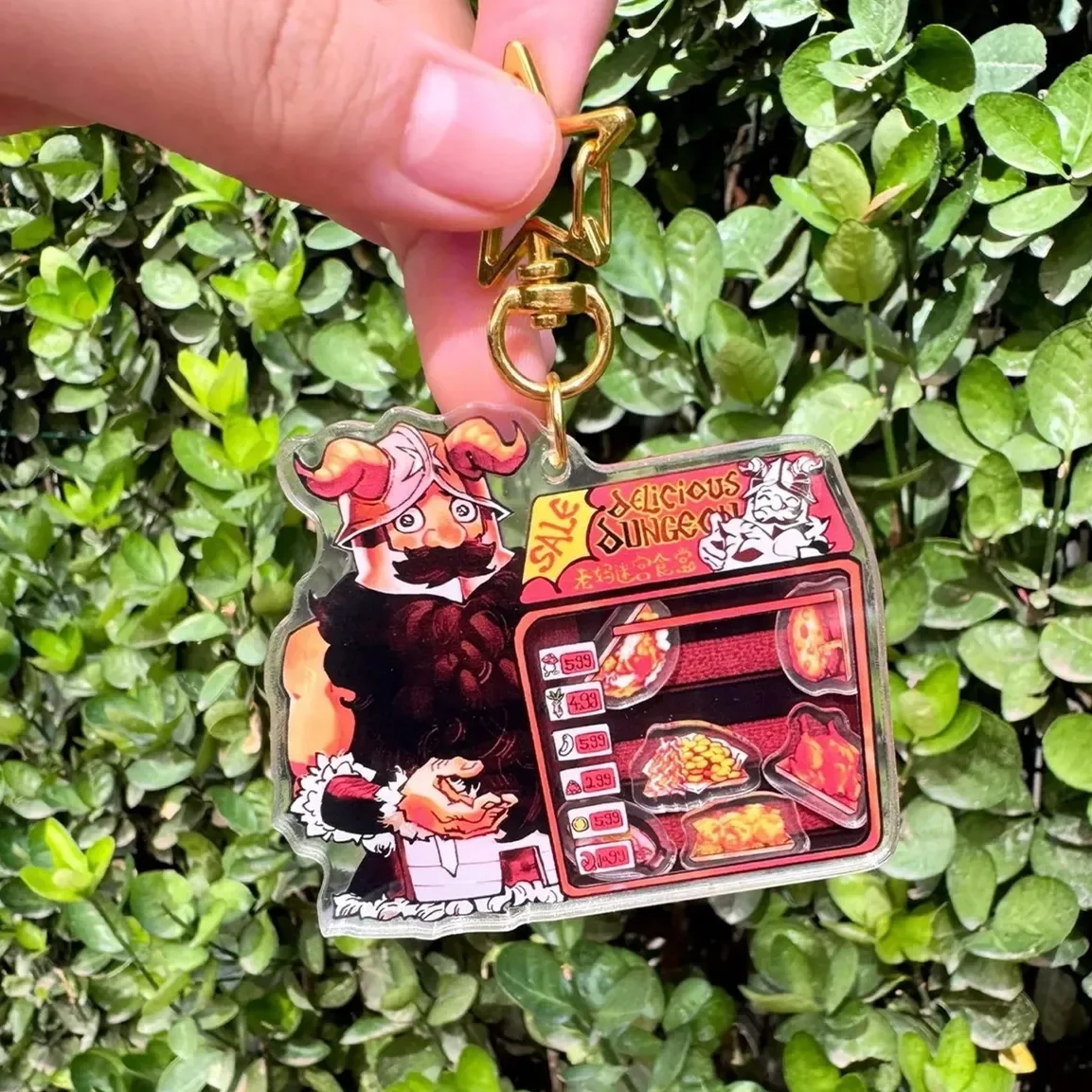 Delicious-in-Dungeon-Senshi-Anime-Keychain-Dungeon-Meshi-Shake-Acrylic ...