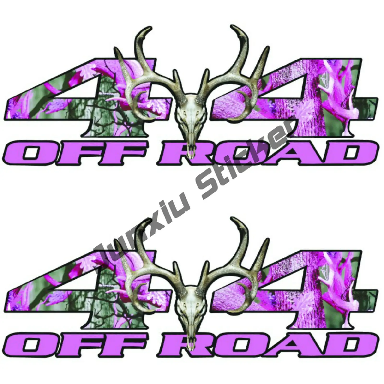 Pink Deer Hunting Decals