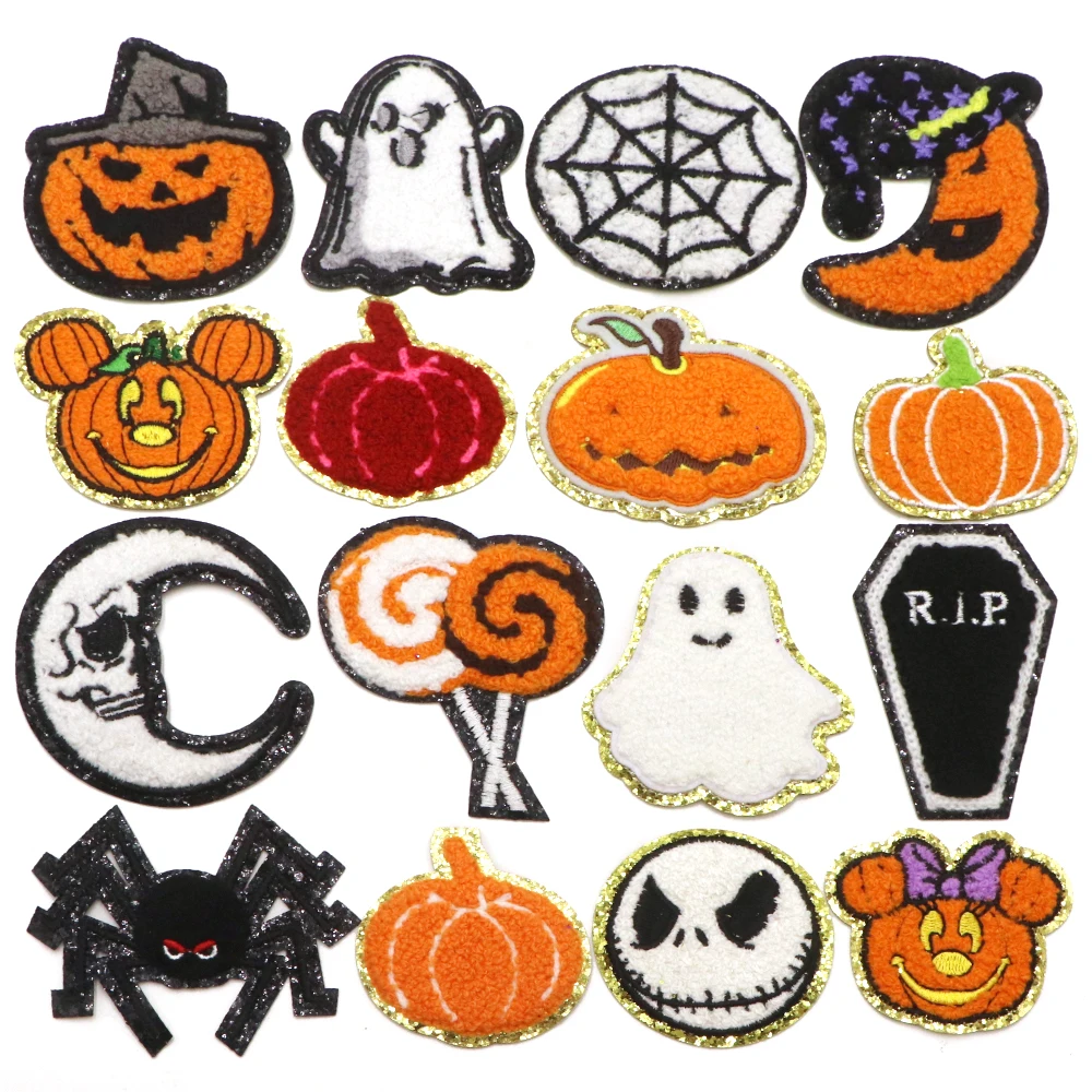 1PC-Spooky-Letter-Cute-Halloween-patches-For-Clothing-Backpack ...