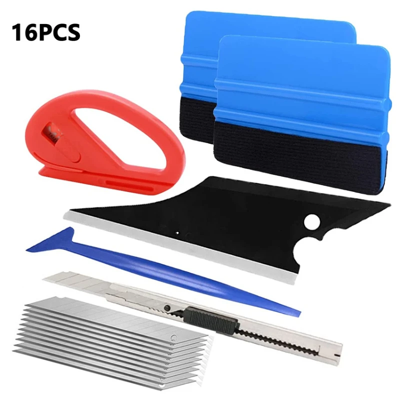 16PCS-Vinyl-Tinting-Film-Installation-Tool-Carving-Knife-Blade-Set ...