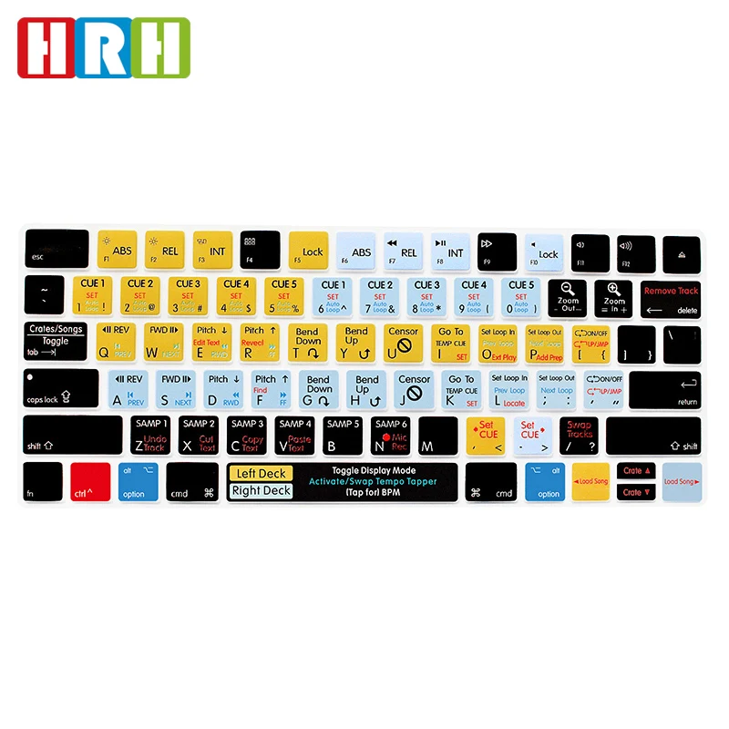 Hrh Serato Scratch Live Functional Hot Key Shortcuts Keyboard Covers ...