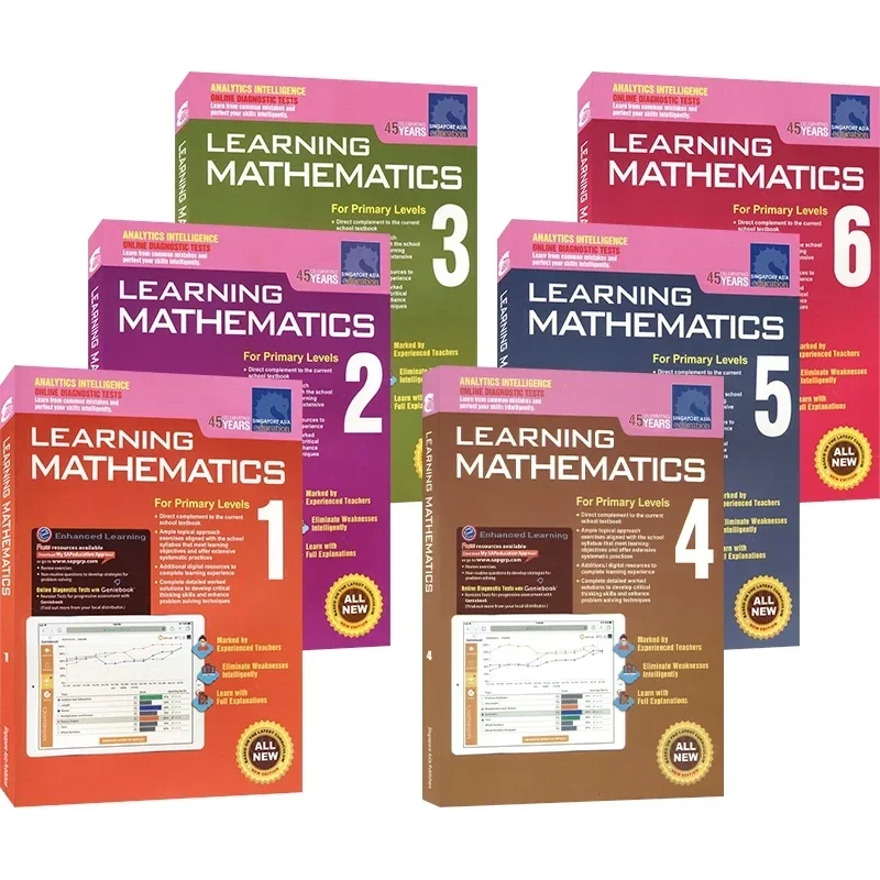 6-Books-Set-SAP-Learning-Mathematics-Book-Grade-1-6-Children-Learn-Math ...