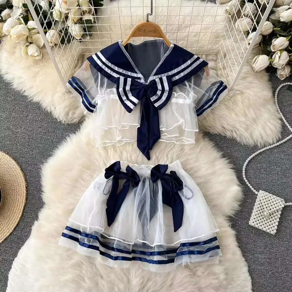 Women-s-Sexy-Transparent-Sailor-Student-Uniform-Cosplay-Costume-with ...