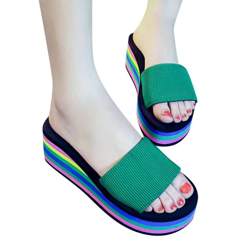High-Beach-Sandals-Bath-Women-s-Platform-Slippers-Wedge-Heel-Shoes ...