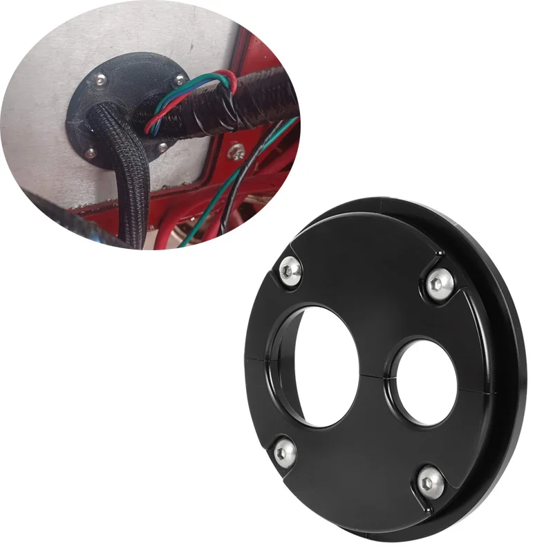 Fit-Harness-Split-Face-Grommet-2-Hole-Bulkhead-Fitting-For-Holley ...