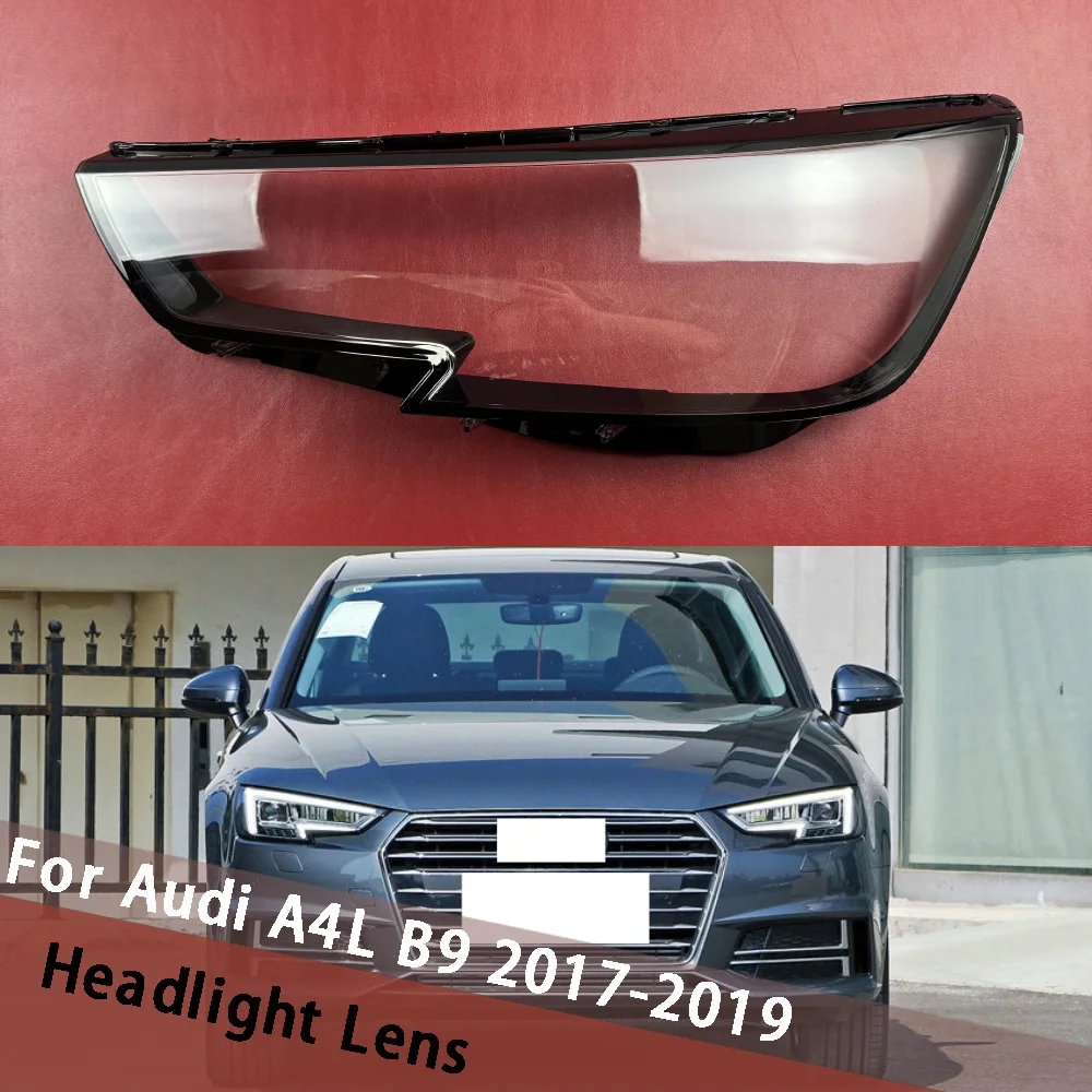 For Audi A4L B9 2017 2018 2019 Front Headlamp Cover Transparent Mask ...
