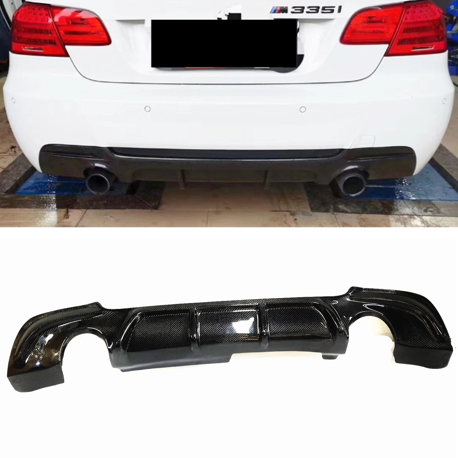 Rear-Bumper-Diffuser-Lip-For-BMW-3-Series-E92-E93-2007-2012-325I-M-Tech ...