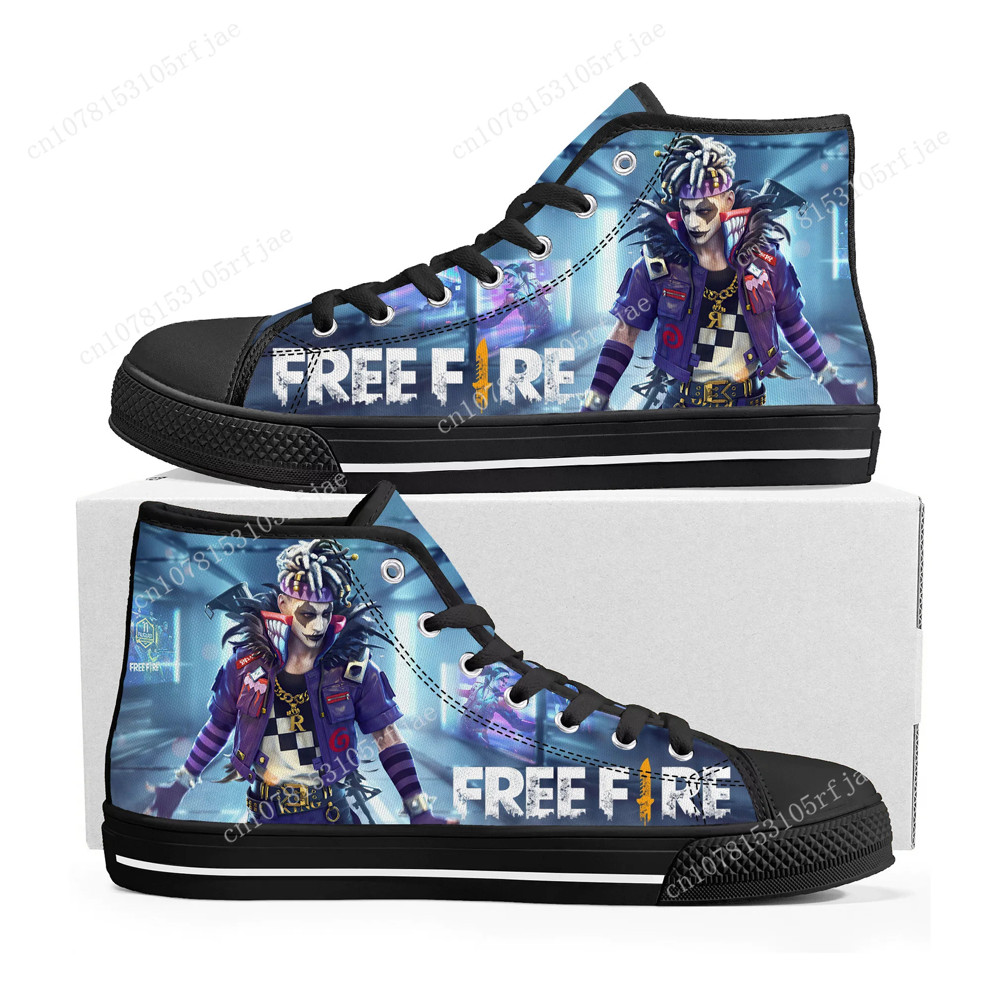 Garena-Free-Fire-High-Top-Sneakers-Cartoon-Game-Men-Women-Teenager-High ...