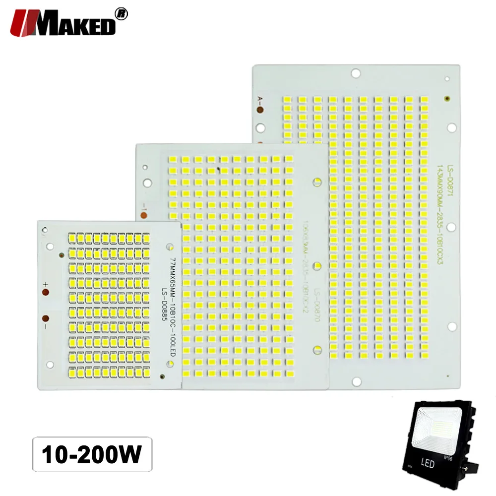 5PC LED Floodlight PCB Replace Plate10 20 30 50 100 150 200W SMD2835 ...