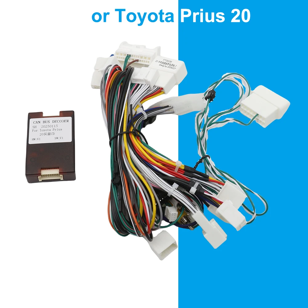 Car 16pin Wiring Harness Adapter Canbus Box Decoder Android Radio Power ...