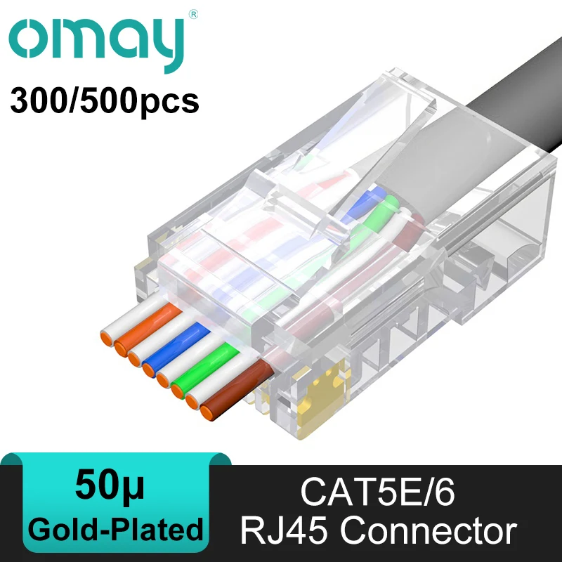 RJ45-Connectors-CAT6-CAT5E-300-500pcs-Pass-Through-Modular-Plug-Network-UTP-30-50-Gold-Plated.jpg