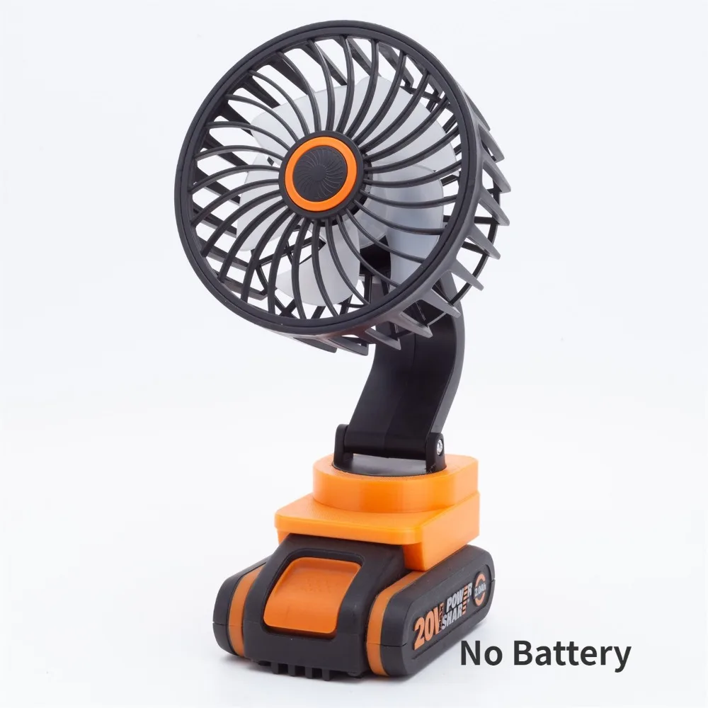 Portable-Workshop-Desk-Fan-Jobsite-Fan-For-worx-20v-4PIN-Li-Ion-Battery ...