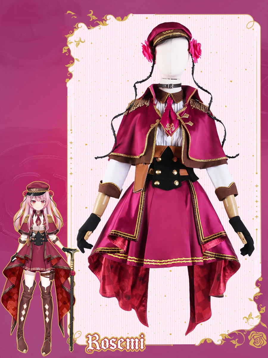 Cosmart Vtuber Nijisanji Rosemi Lovelock Cosplay Costume Fashion ...