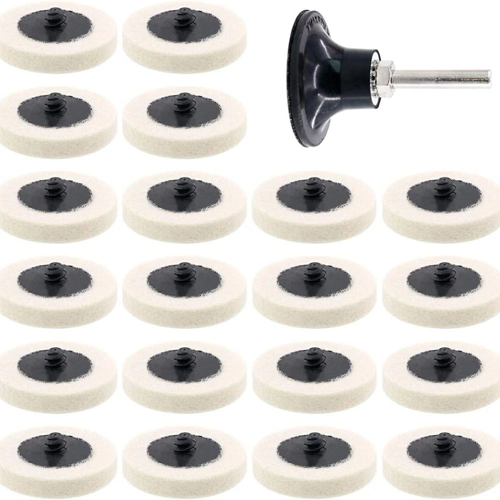 20Pcs-2-Compressed-Wool-Fabric-Disc-Polishing-Buffing-Pads-Wheels-Disc ...