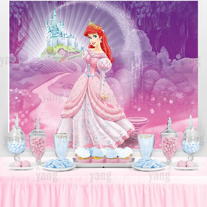 Little Mermaid Pink Background