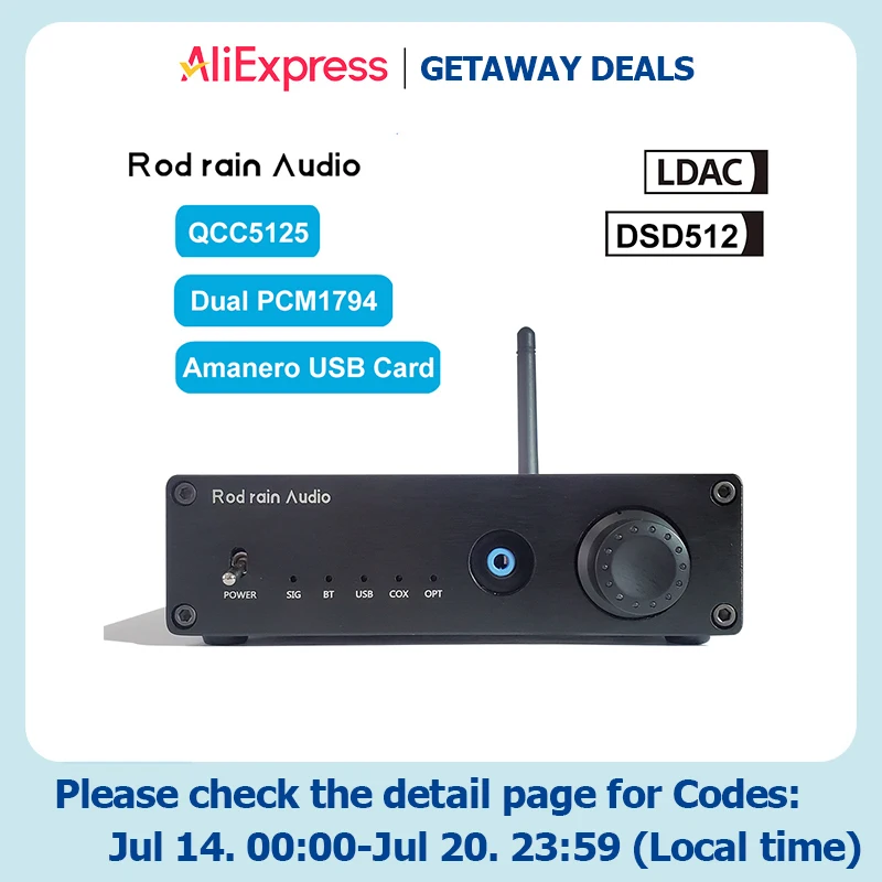 Rod-Rain-Audio-Dual-PCM1794-DAC-QCC5125-Bluetooth-5-1-Amanero-USB-Card ...