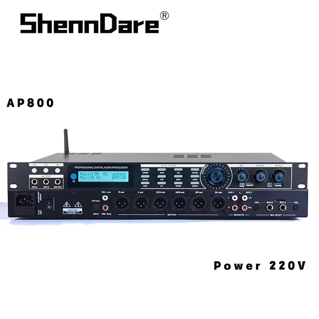 AP-800 DSP Professional Digital Audio Processo Pre-effects KTV Echo ...