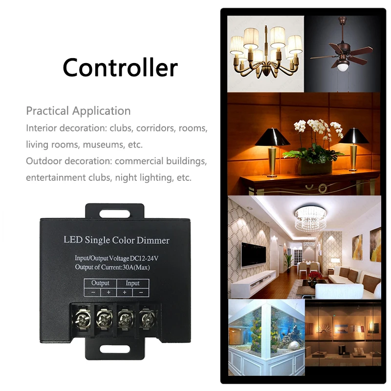 LED Single Color Dimmer with 3 Key RF Remote Controller – Shop ...
