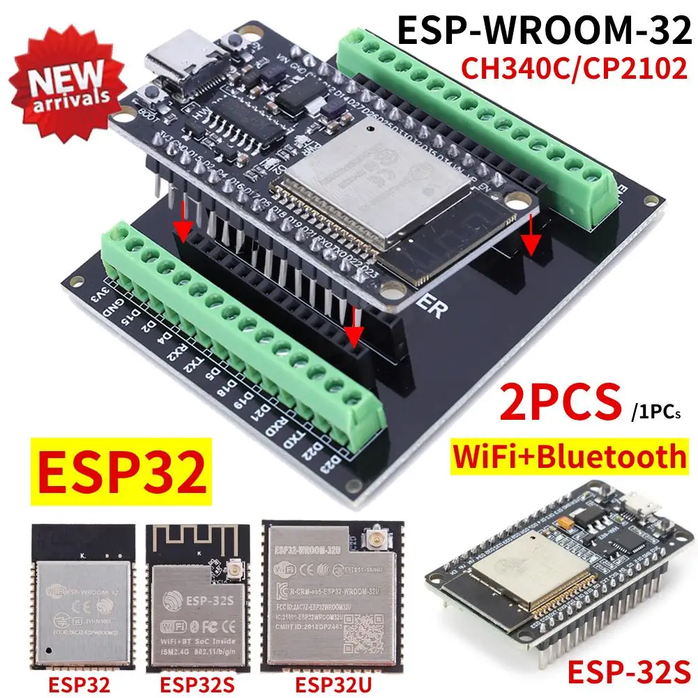 1pcs-ESP32-Development-Board-30Pin-Compatible-with-ESP32-WiFi-Bluetooth-module-Expansion-Board ...