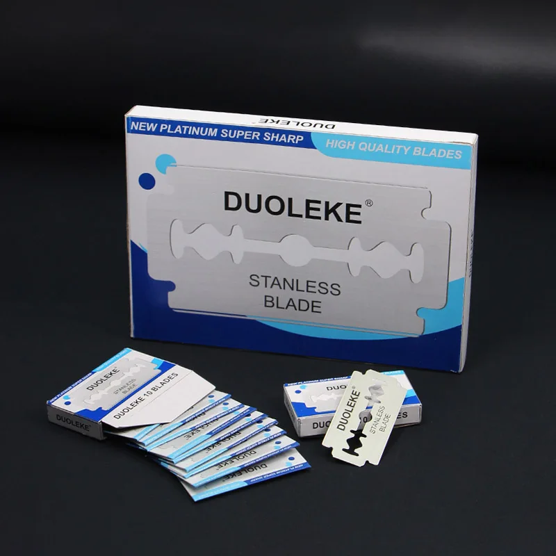 100Pcs stainless steel double sided blade ultrathin sharp razor blade ...