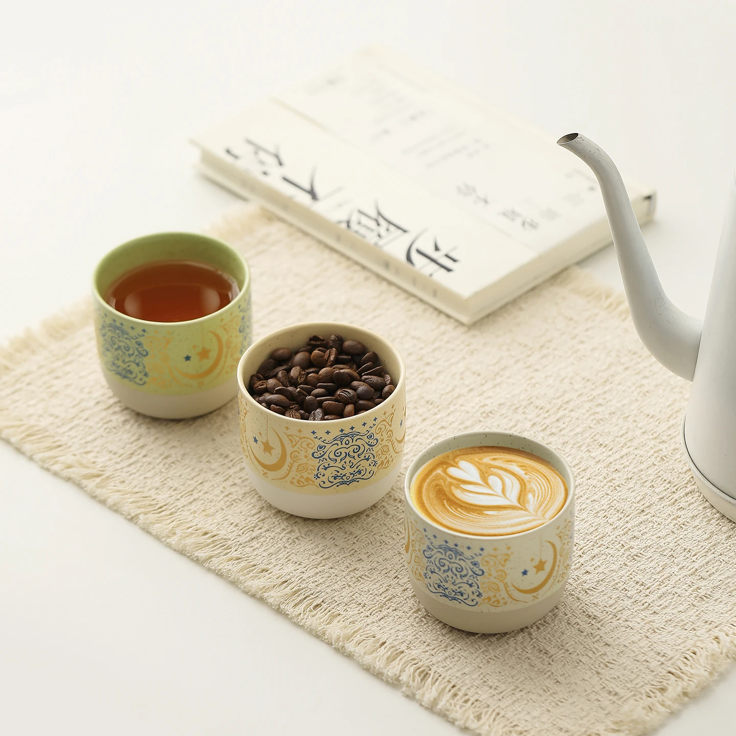 Middle Eastern Ramadan style coffee cups, small earthenware tea cups ...