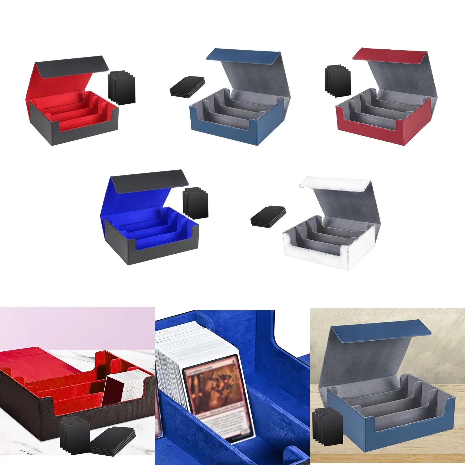 Trading-Card-Deck-Box-Durable-1800-Cards-Capacity-Standard-Sports-Cards ...