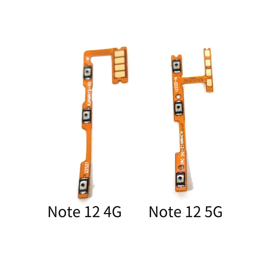 10PCS-For-Xiaomi-Redmi-Note-12-12R-12Pro-Power-Volume-Flex-Cable-Side ...