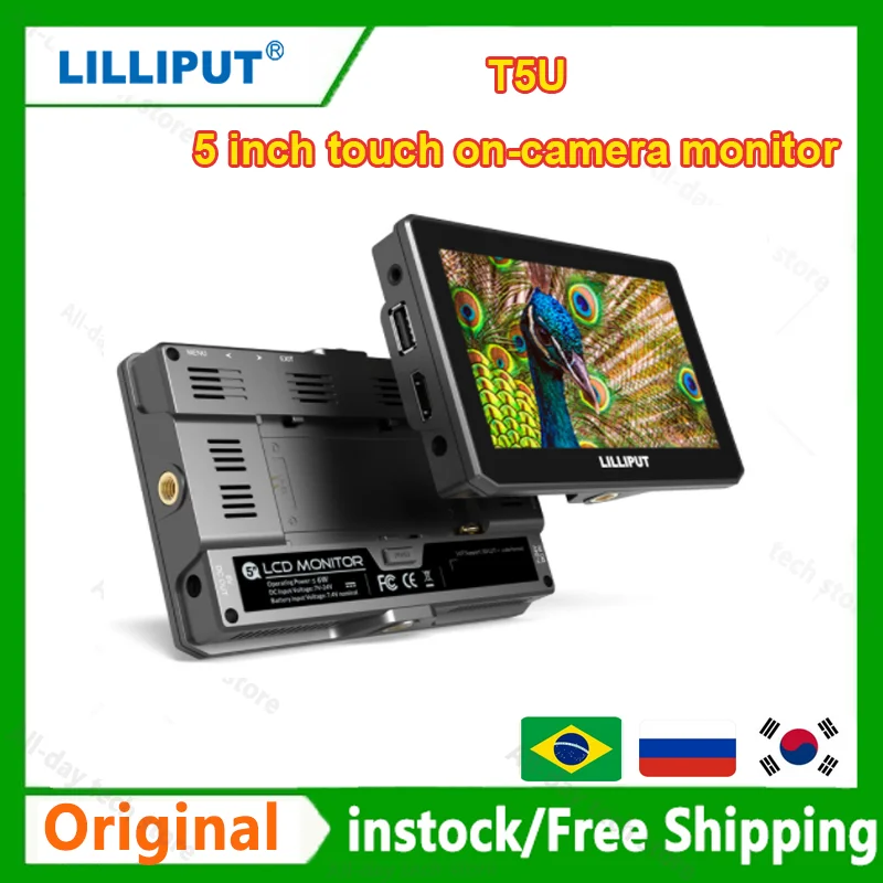LILLIPUT T5U 5inch HD Monitor Touch Screen On-camera Live Streaming ...